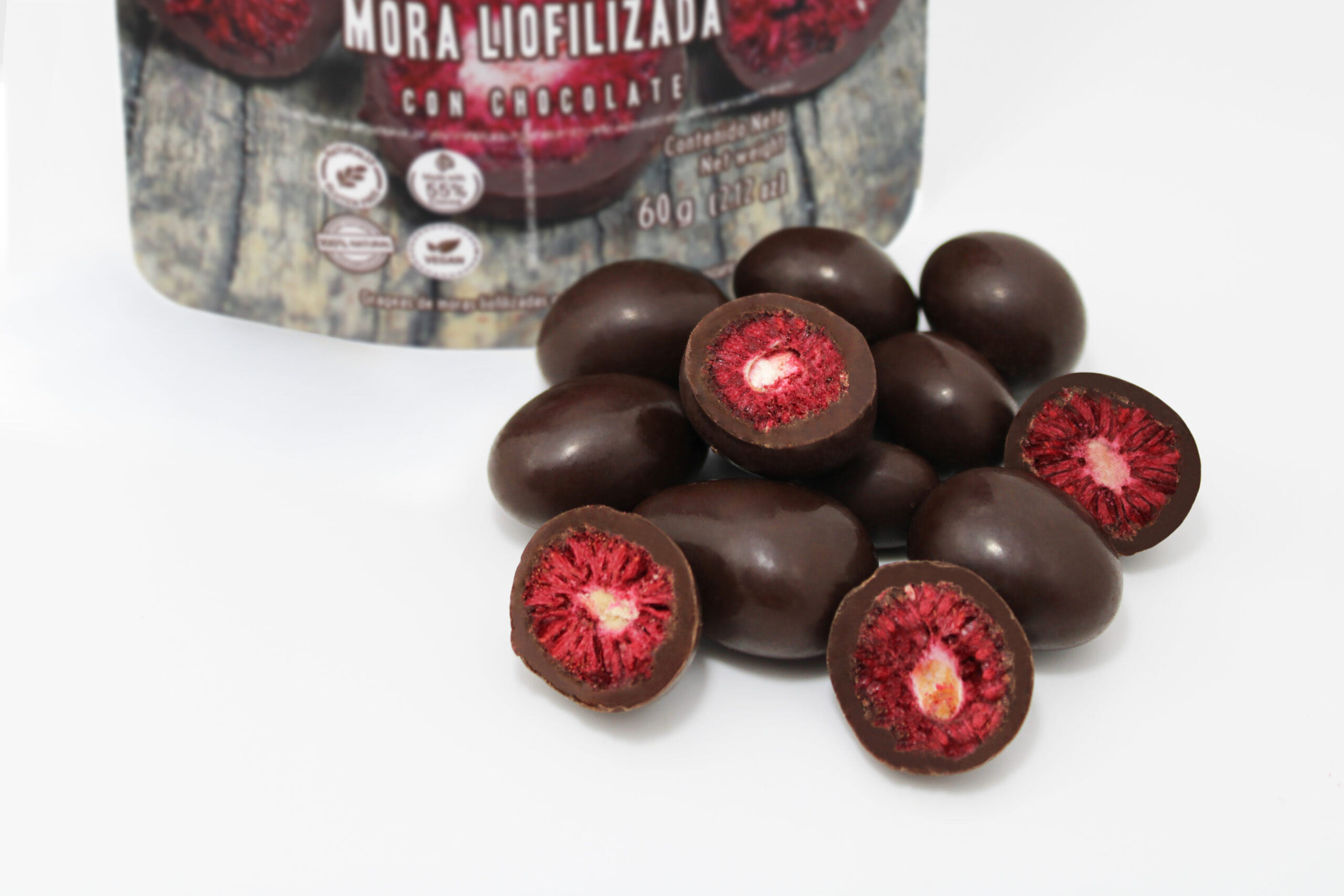 MORA CON CHOCOLATE - Etnico I Snacks de fruta saludables